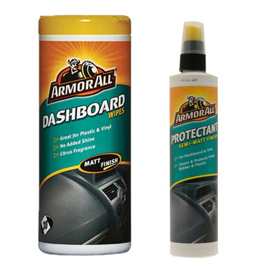 ARMORALL PROTECTANT SPRAY 300ml & CAR DASHBOARD INTERIOR WIPES TUB ...