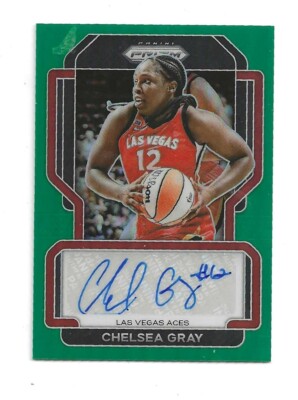 2022 Panini WNBA Prizm Green Refractor-Autograph-Chelsea Gray-Las Vegas ...