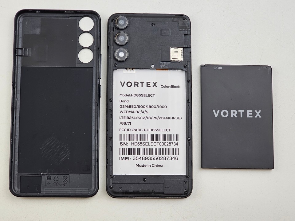 Vortex HD65 Select- 32GB - Black (CARRIER UNKNOWN) 4G LTE Android ...