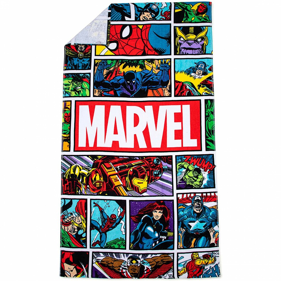 Marvel Vintage Comic Panels Oversized Beach Towel Multi-Color | eBay