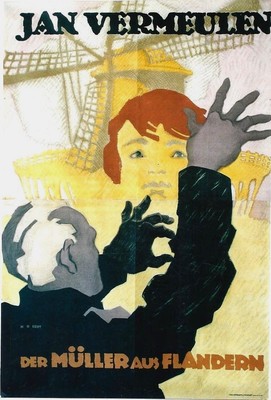 Original vintage poster DUTCH MILLER WIND MILL FILM c.1915 Erdt | eBay
