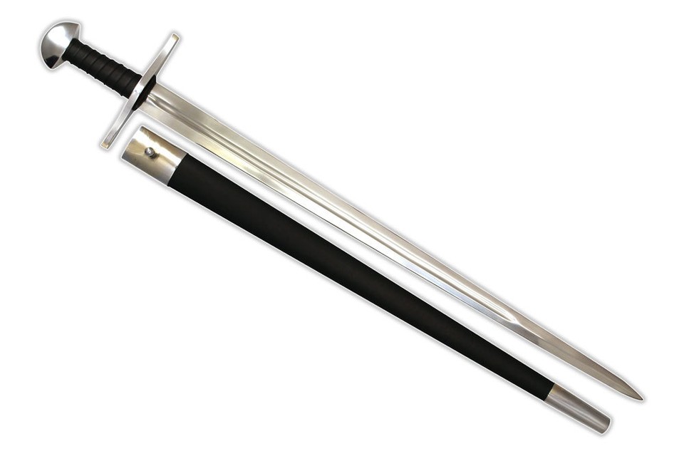 9th Century Razor Sharp Full Tang Battle Ready Viking Sword w/ Leather ...