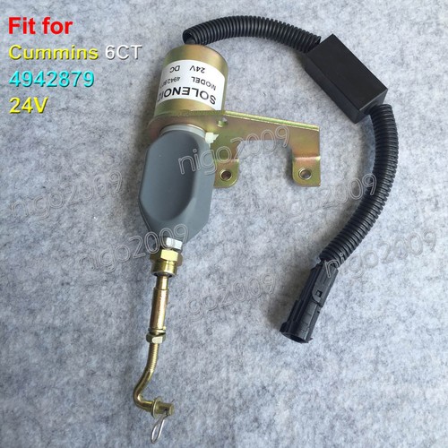 1PC for 6BT 6BTA 5.9L 4BT 4BTA 24V Fuel Shutoff Stop Solenoid Valve ...