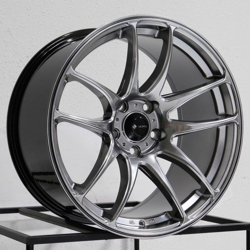 18x9.5 Hyper Black Wheels Vors TR4 5x108 35 (Set of 4) 73.1 | eBay