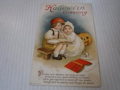 RARE INTL ART PUB HALLOWEE POSTCARD #1301 (Clapsaddle artist) UNPOSTED ...