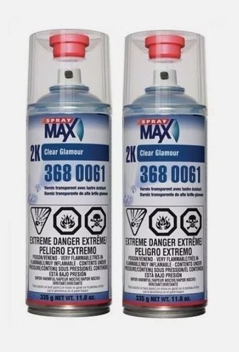 SprayMax #3680061 2K Glamour High Gloss Clear Coat Pack Of 2 | eBay