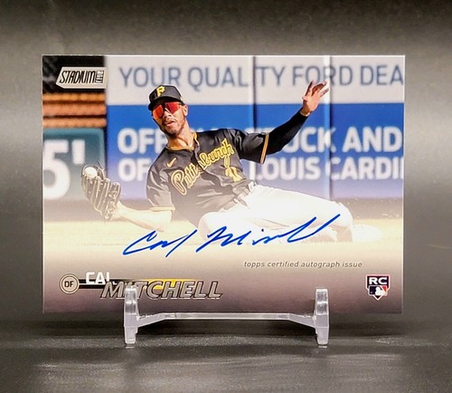 2023 Topps Stadium Club Cal Mitchell RC Autograph ON CARD Pittsburgh ...
