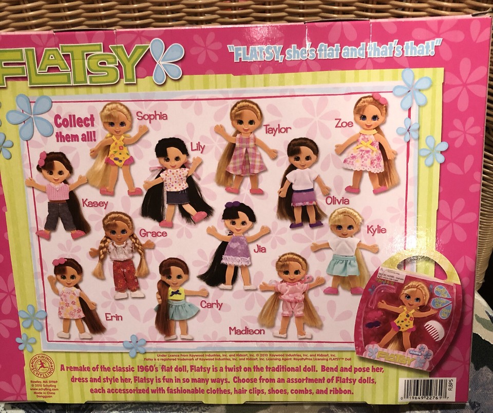 Flatsy Birthday Party Doll Set Never Removed from Box 2010 By Schylling ...