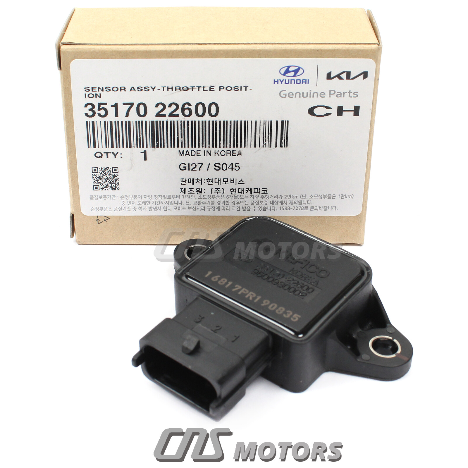 GENUINE Throttle Position Sensor Fits 2000-2010 Hyundai Kia OEM ...