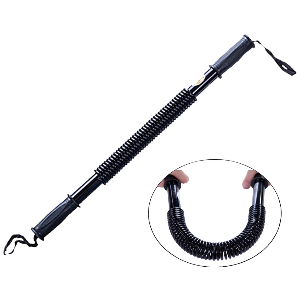 88LB Power Twister Spring Bar Arm Chest Expander Exercise Body Strength ...