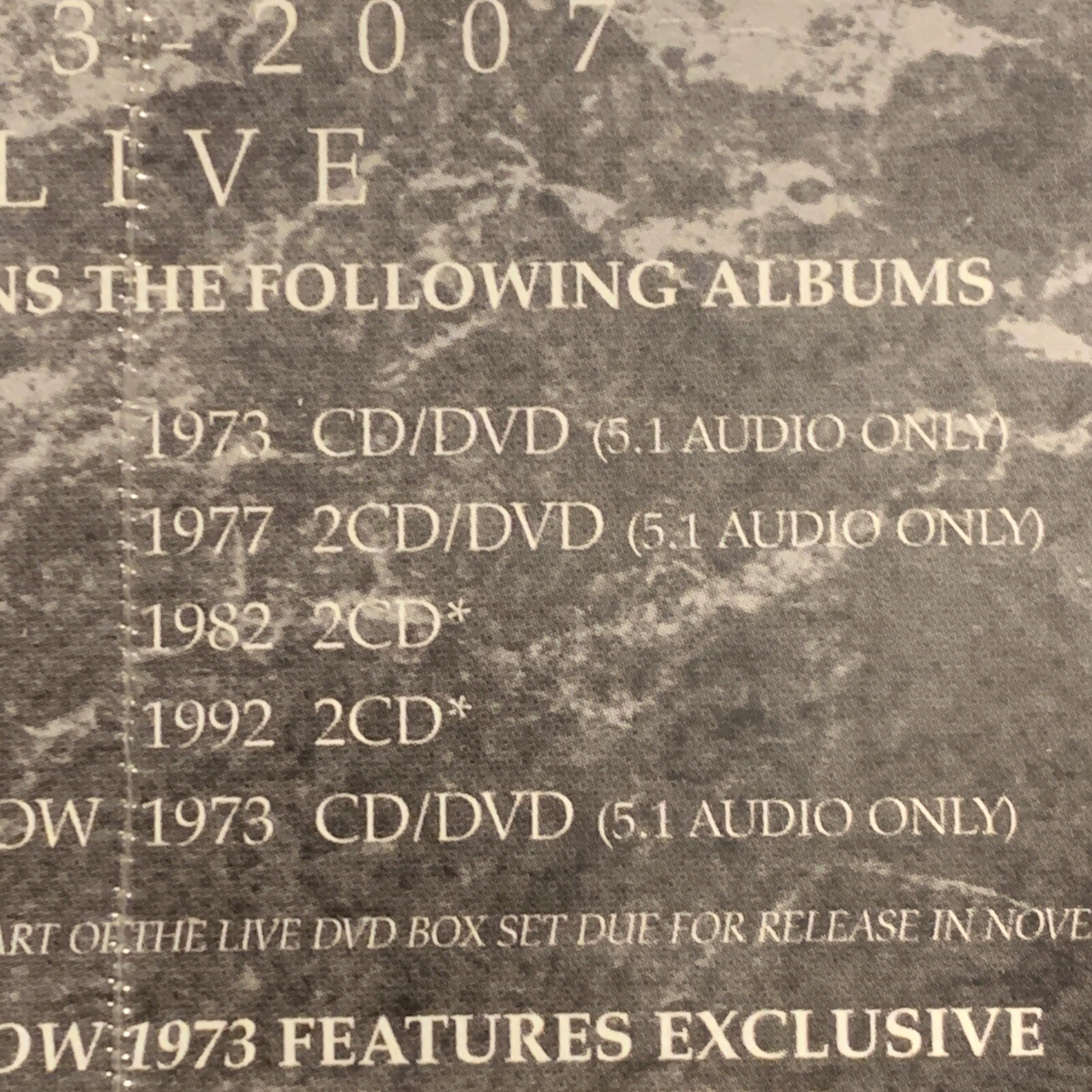 Live 1973-2007 [Box] by Genesis (U.K. Band), Genesis (UK) (CD, 2009, 6 ...