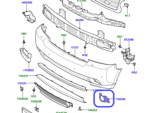 GENUINE LAND ROVER FOG LAMP BEZEL LH RANGE ROVER 10-12 LR023704 | eBay
