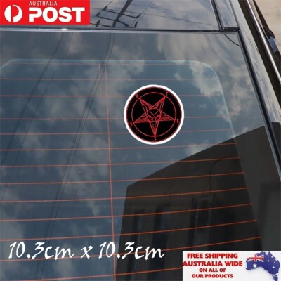 Demon Satan Devil Sticker PVC Goth Vinyl Decal Laptop Car Window Ute ...