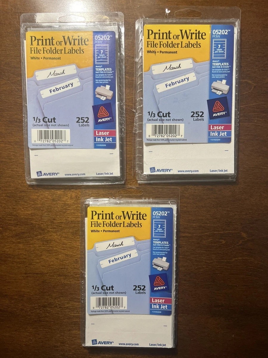 Avery File Labels