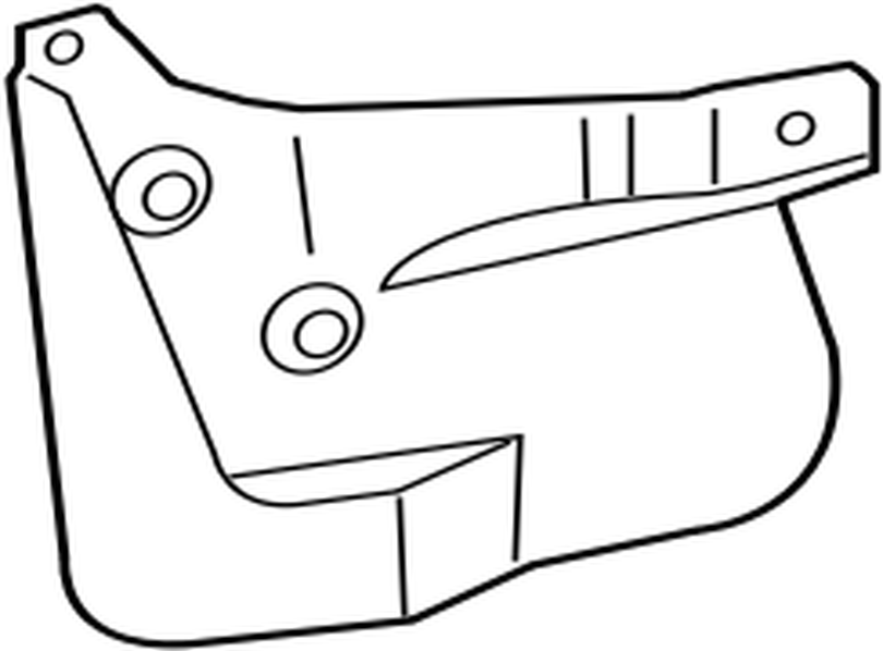 76621-60190 Toyota Mudguard, front fender, rh 7662160190, New Genuine ...