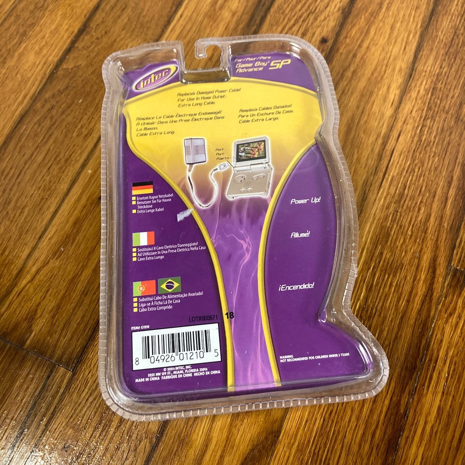 Intec Game Boy Advance GBA SP Power Max | Brand New | Sealed | eBay