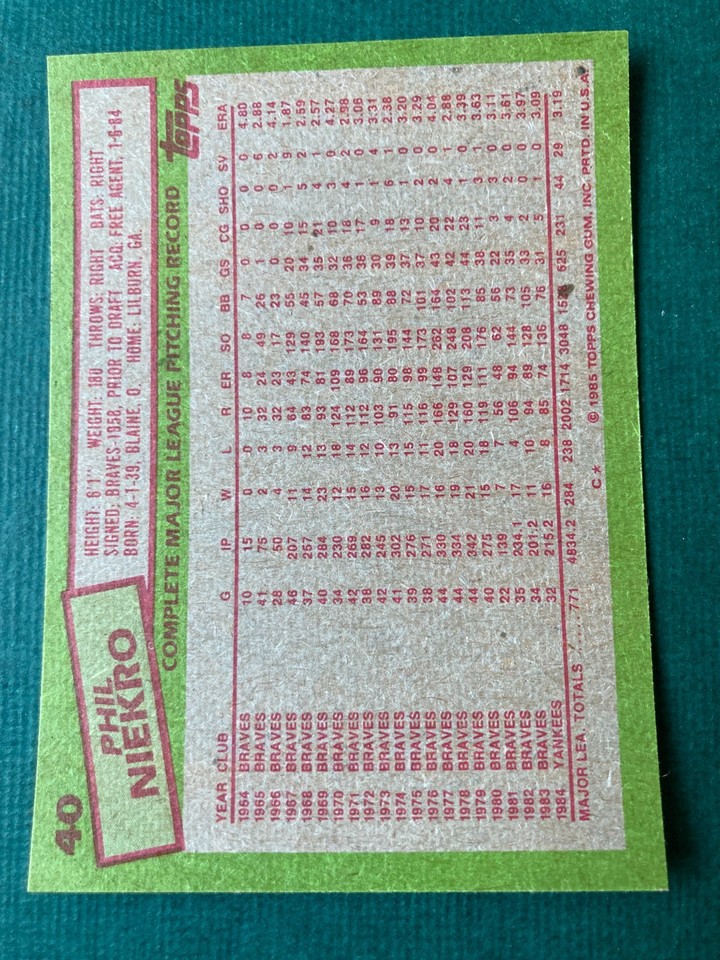 1985 TOPPS BASEBALL CARD SINGLES *FILL YOUR SET *FREE SHIP* PICK-UM ...