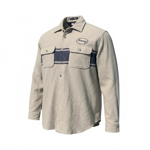 Vintage 90’s Tommy Hilfiger Button Up Mechanic Style Shirt Size Large ...