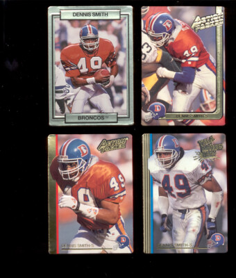 1990-1992 Action Packed DENNIS SMITH Denver Broncos Card Lot All Madden ...