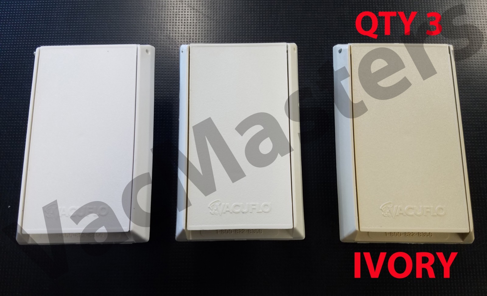 Vacuflo central vacuum "automatic" inlet valve, WHITE ALMOND or IVORY ...