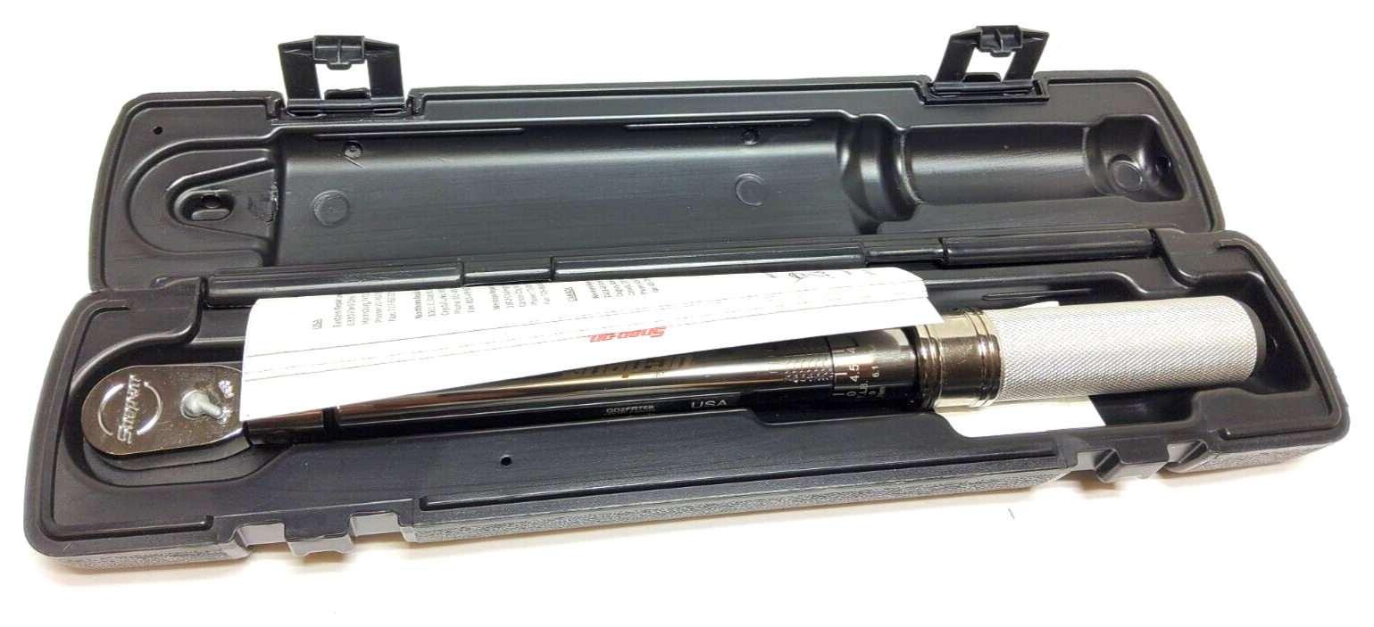 NEW Snap-on™ QD2FR75B 3/8" Dive Click-Type Flex-Head Torque Wrench 5-75 ...