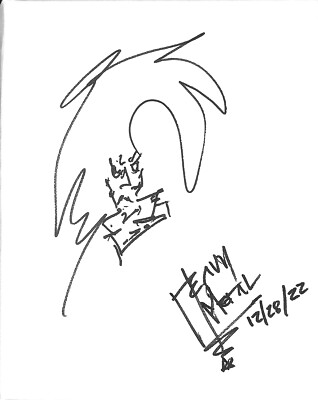 Heavy Metal Hand Drawn Sketch 8x10 Canvas BAS COA TNA CMLL Lucha Libre ...