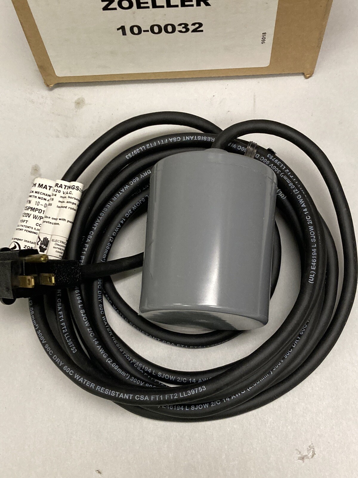 SJE-Rhombus 15PMPD1WP Tether Float Piggyback 120VAC Switch