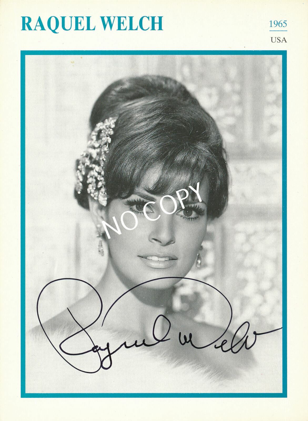 100% Original Autograph Card Signed Raquel Welch E1.51 | eBay
