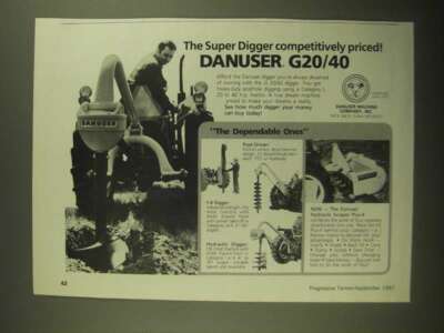 1987 Danuser G20/40 Digger Ad - Super Digger Competitively Priced | eBay
