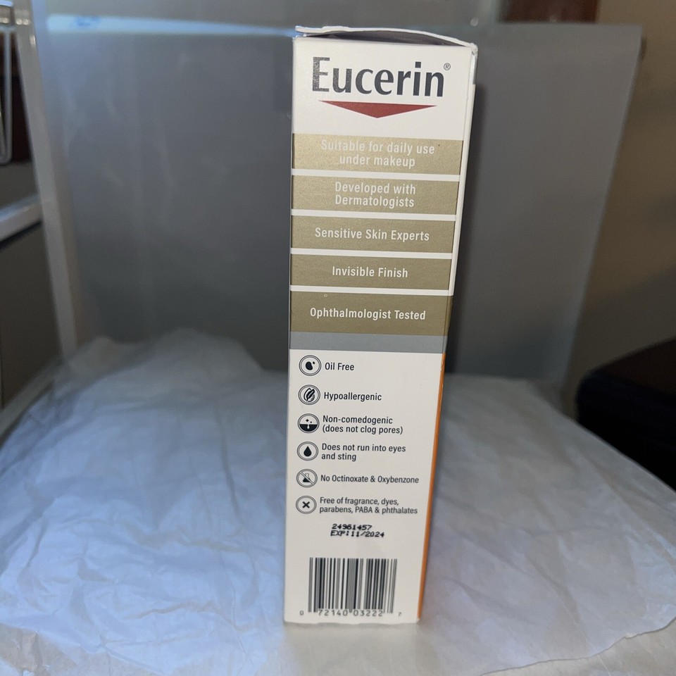 Eucerin Sun Age Defense SPF 50 Face Sunscreen Lotion with hyaluronic ...