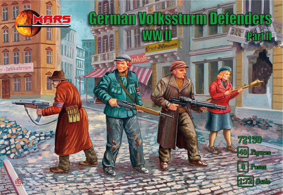 Mars Miniatures 1:72 - World War II German Volkssturm Defenders - BOX ...