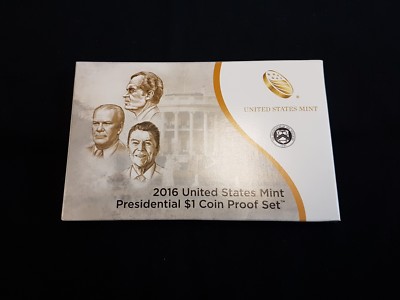 2016 U.S. Presidential 1$ Dollar Coin Proof Set Complete With Box & COA ...