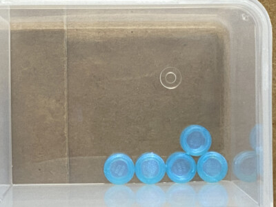 LEGO Parts - Satin Trans-Light Blue Tile, Round 1 x 1 - No 98138 - QTY ...