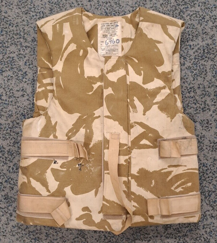 British Army Flak Jacket Soft Combat Body Armour British Army Desert ...