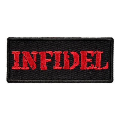 Infidel Red & Black Patch, Military & Patriotic Patches | eBay
