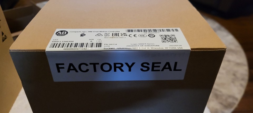 NEW Allen-Bradley 5069-L330ERM SER A CompactLogix 3MB Enet Motion ...