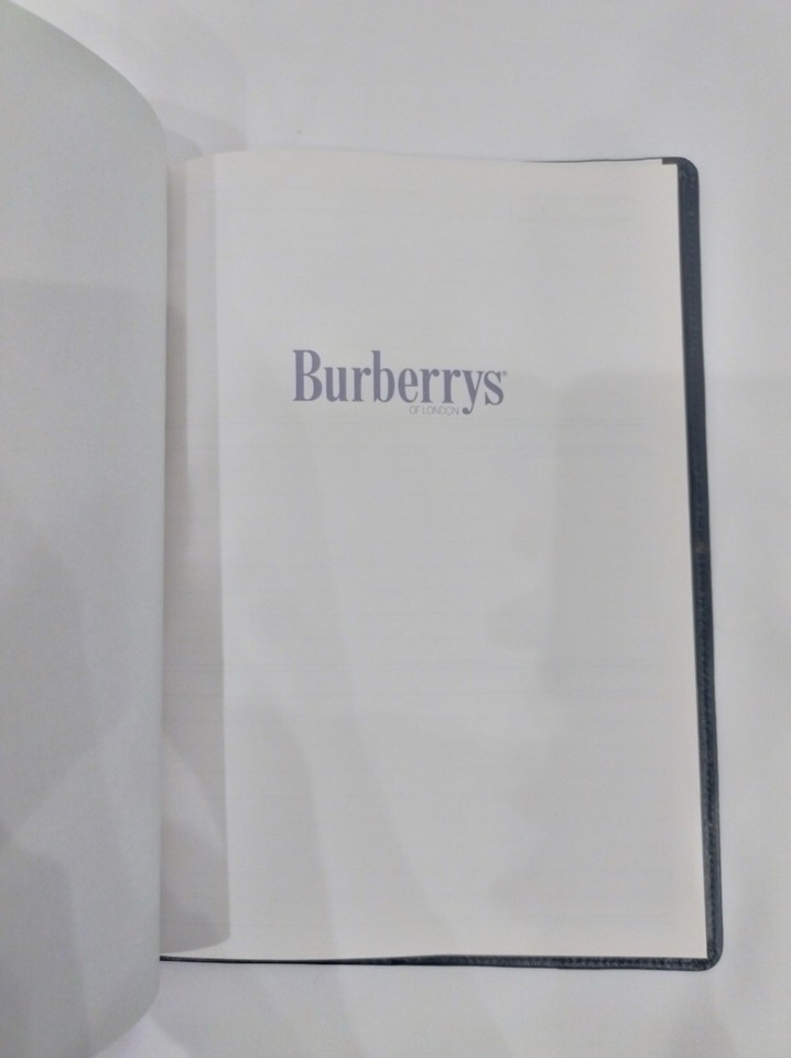 Burberry A5 Notebook Cover Schedule Logo Nova Check Beige Black RARE ...