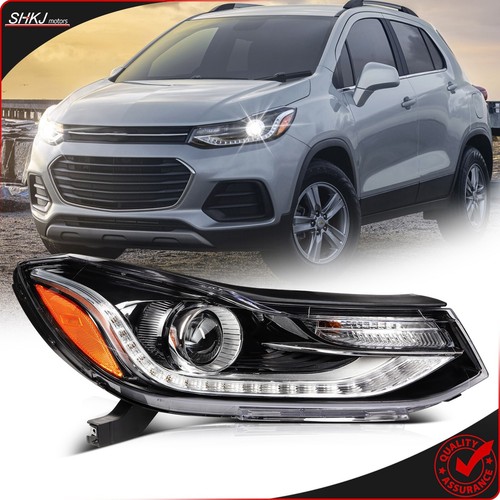 Fits 2017-2022 Chevy Trax Headlight Black Housing[LED DRL Type] Right ...