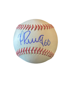 Yasiel puig autographed signed Rawlings official Major League Baseball ...