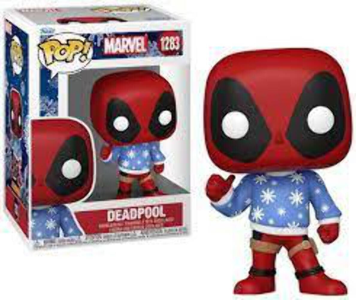 MARVEL HOLIDAY CHRISTMAS JUMPER DEADPOOL 3.75" POP VINYL FIGURE 1283 ...