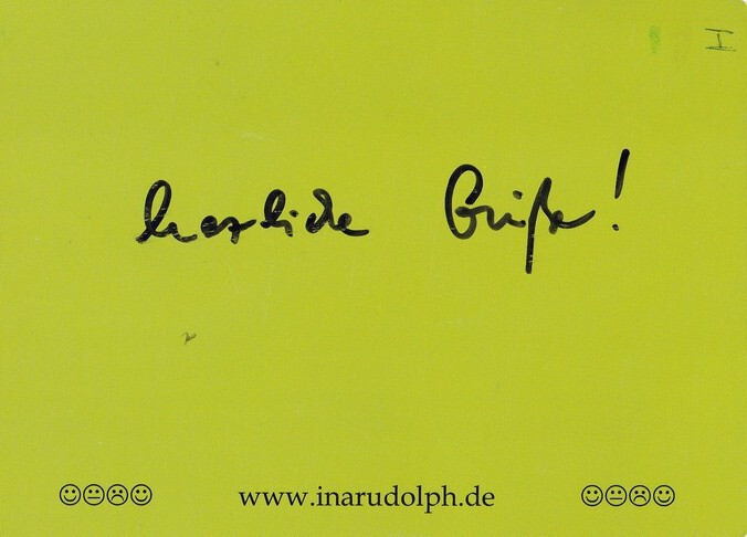 Autographe Actrice | Ina RUDOLPH | Années 2000 (Portrait Couleur) Site ...