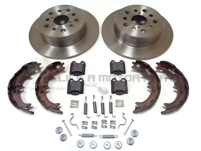 REAR 2 BRAKE DISCS PADS & SHOES + FITTING KIT FOR LEXUS SC430 2001-2010 ...