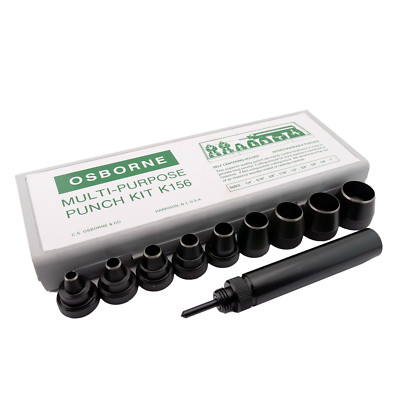C.S. Osborne Multi-Purpose Self Centering Punch Set #K-156 Made In USA ...