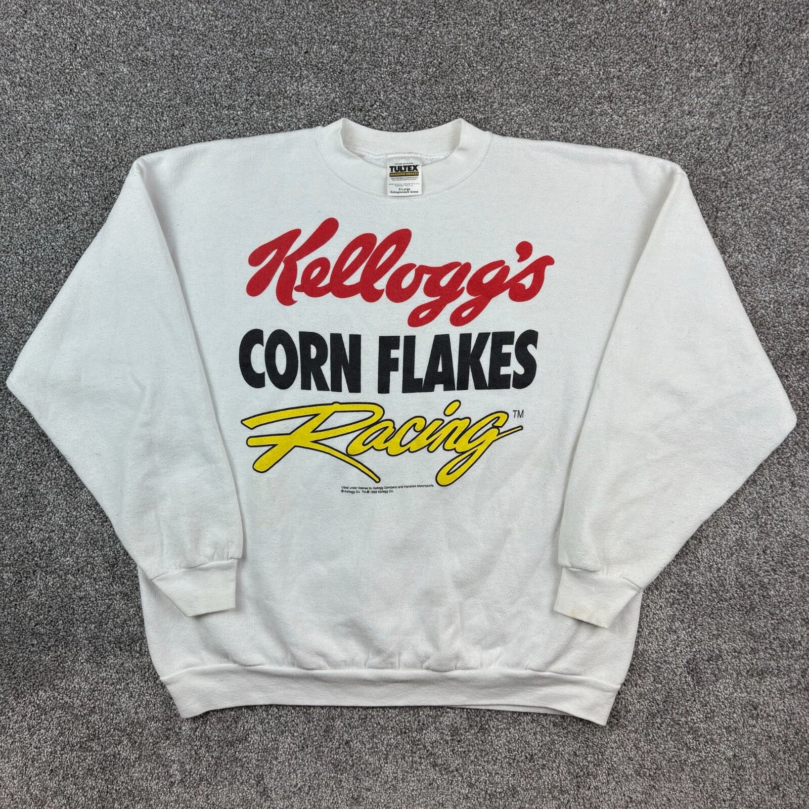 Vintage Kellogg's Corn Flakes Racing Sweatshirt Mens … - Gem