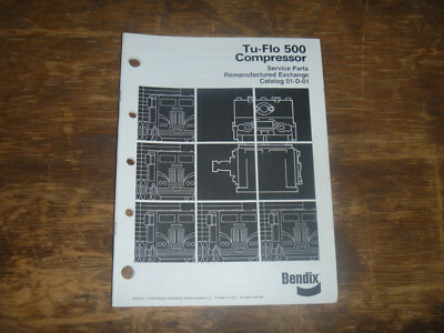 Bendix TU-FLO 500 Compressor Parts Catalog Manual xz | eBay