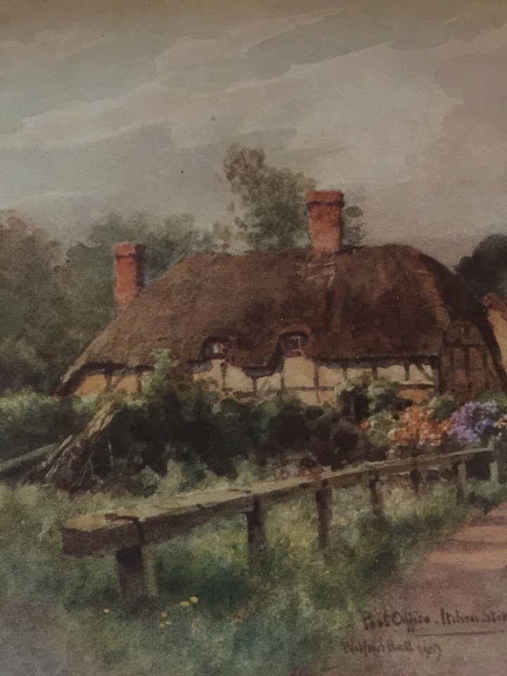 Original Antique Print – “Post Office, Itchen Stoke” by Wilfrid Ball ...