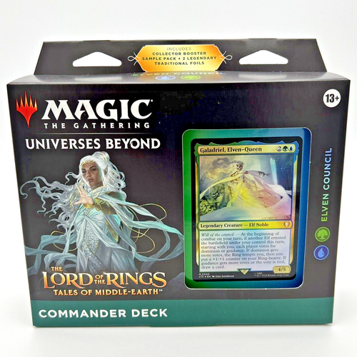 Magic the Gathering MtG Lord of the Rings ELVEN COUNCIL Commander Deck ...