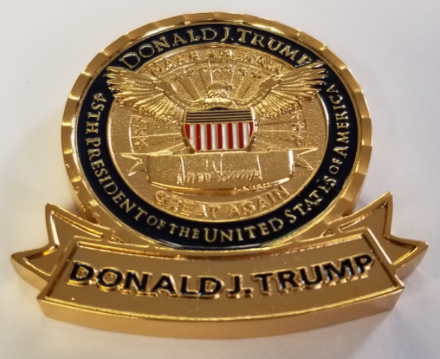 AUTHENTIC WHITE HOUSE ISSUE POTUS 45 DONALD TRUMP ITERATION 2 CHALLENGE ...