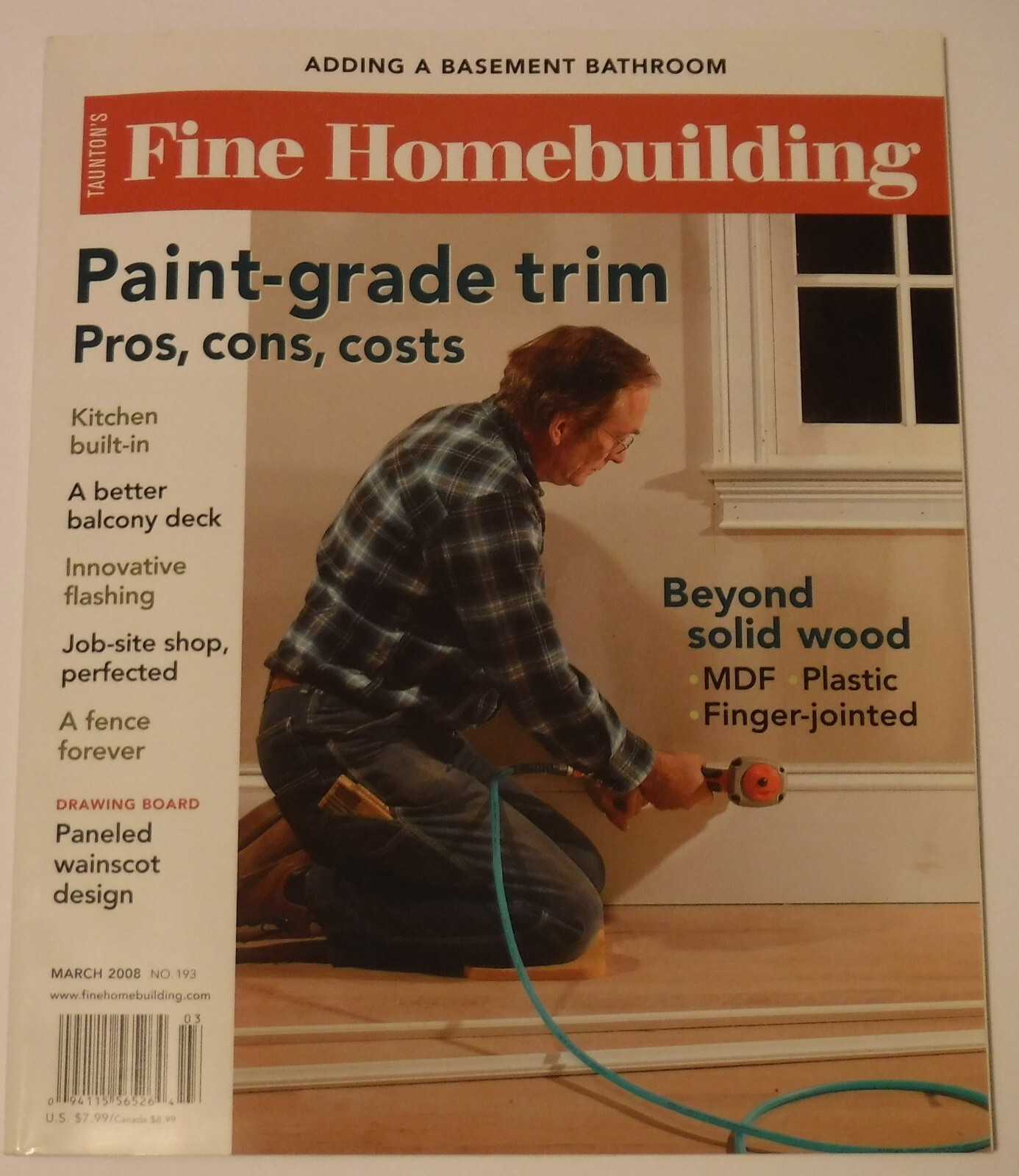 Fine Homebuilding Magazine February/March 2008 Paint Grade Trim Pros ...