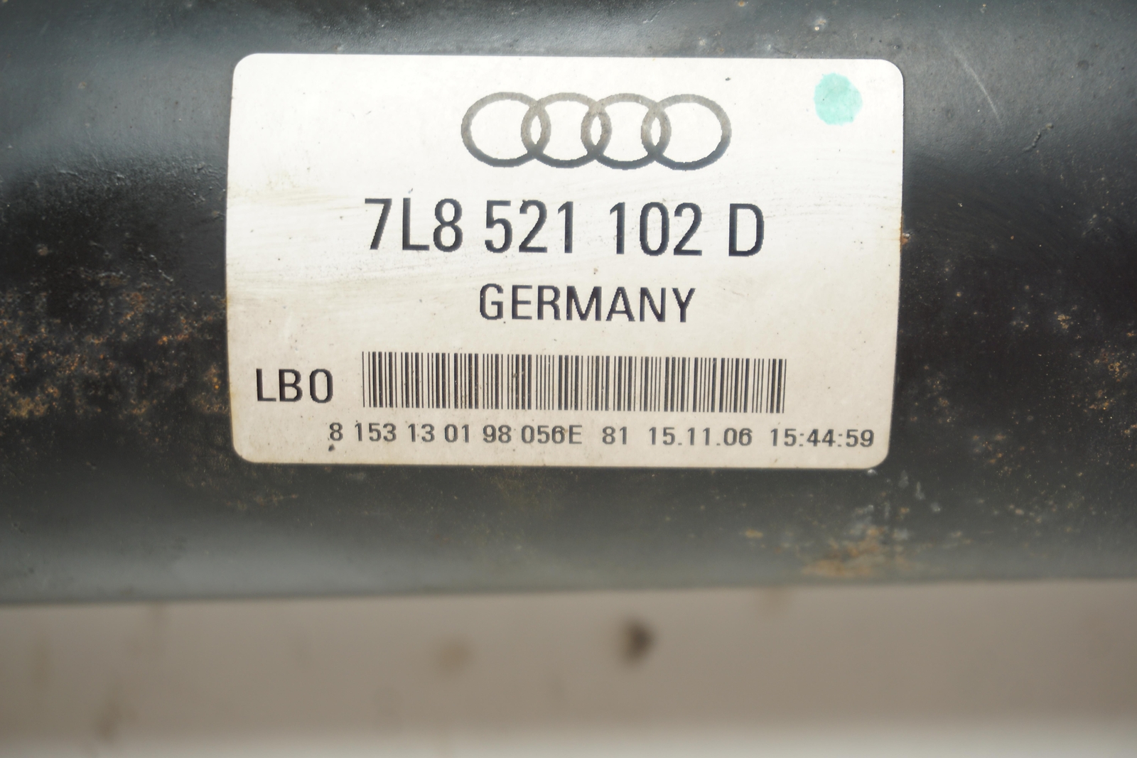 07 08 2007-2010 Audi Q7 Rear Drive/propeller Shaft Used Oem (7l8-521 ...